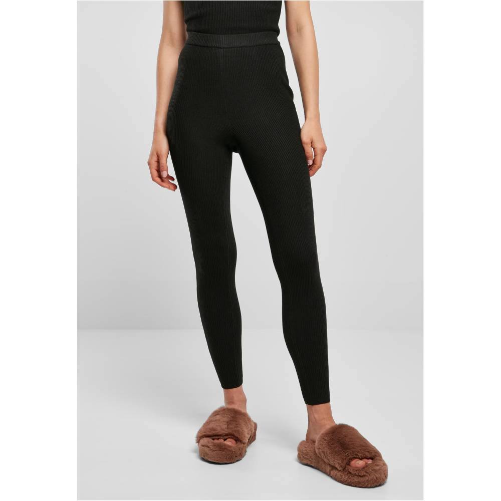 Urban Classics Urban Classics Rib Knit Legging Zwart Attitude Hol